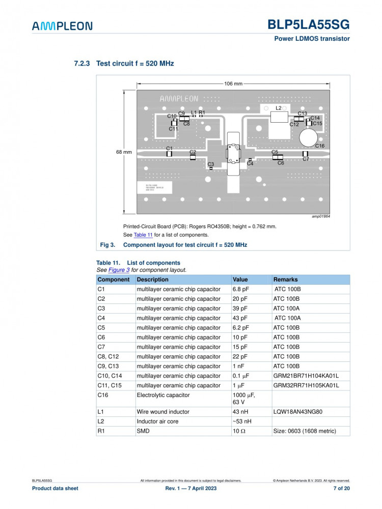 BLP5LA55SGXY datasheet page 7