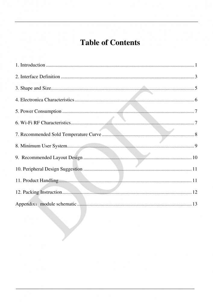 ESP-F datasheet page 3