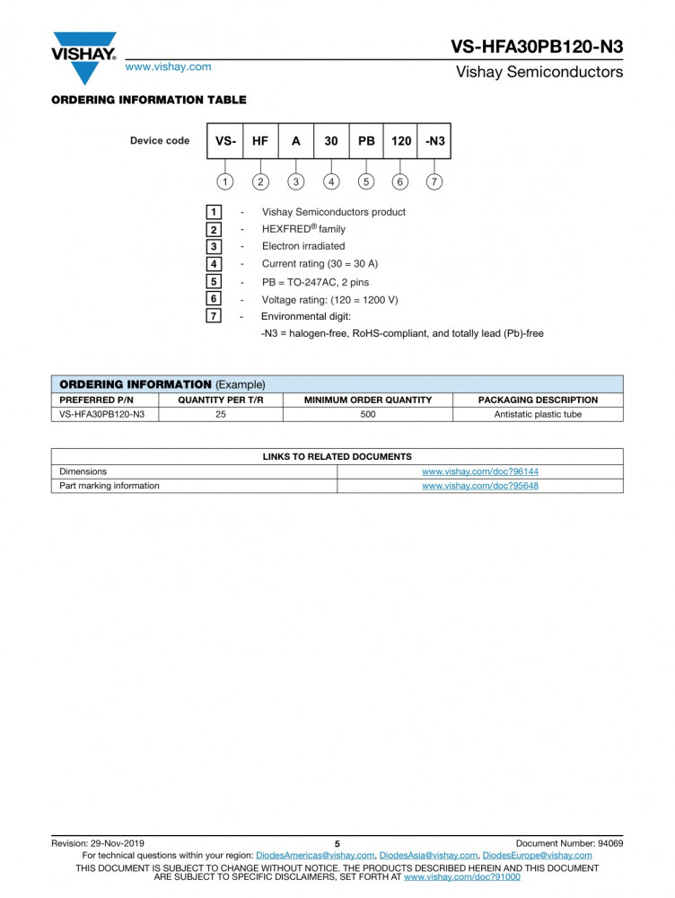 VS-HFA30PB120-N3 technical document page 5