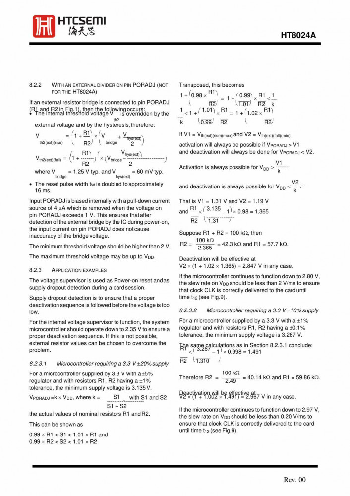 HT8024ARWZ datasheet page 7