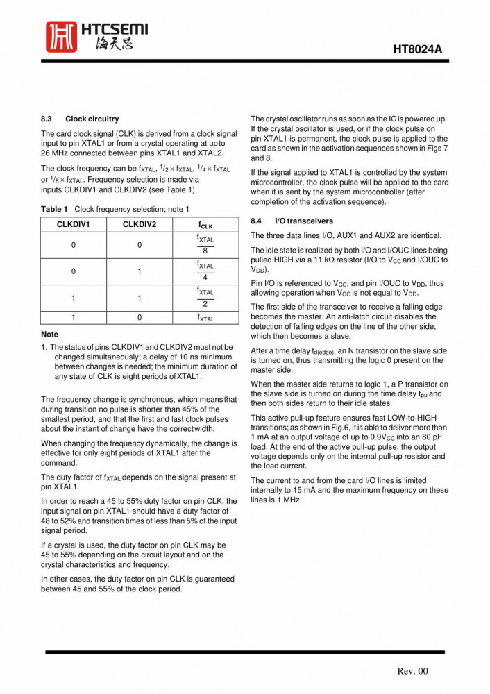 HT8024ARWZ datasheet page 8