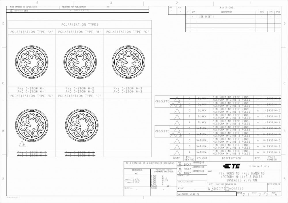 TE Connectivity 1-293616-1 drawing page 2