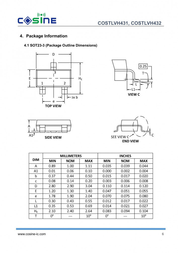 COSTLVH432L datasheet page 6