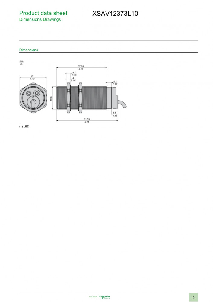 XSAV12373L10 technical document page 3