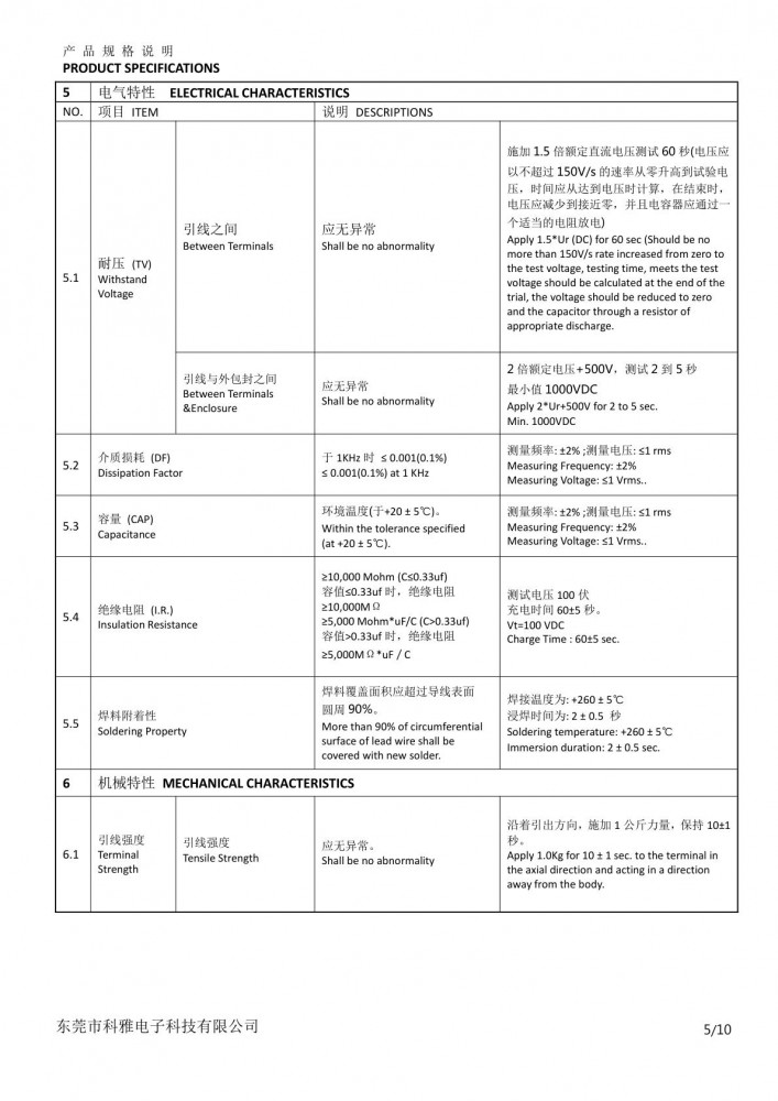 KYET KP684J2T1001 specification page 5