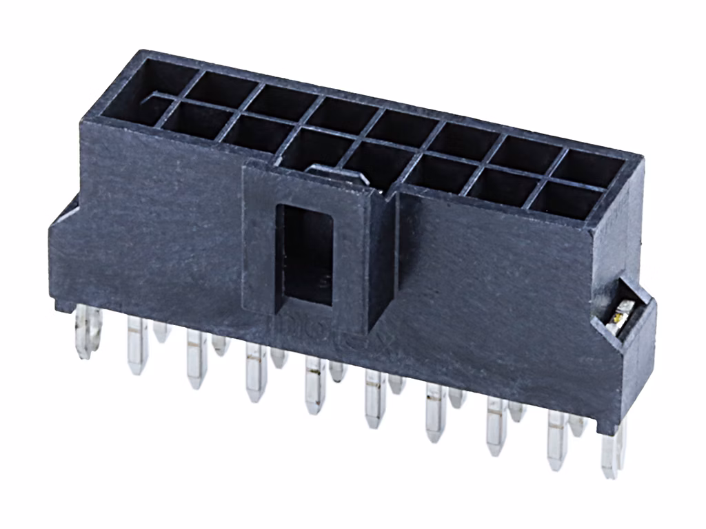 2.54mm H-DAC 64, 4 Way Receptacle Assembly, Single Row, Polarization B