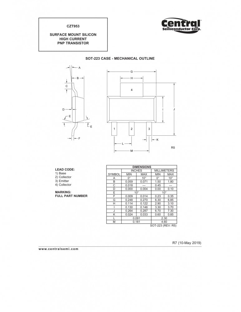 CZT953 datasheet page 2