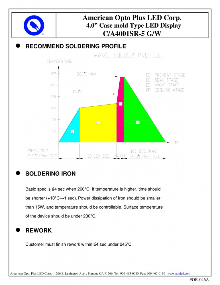 A4001SR-5 G/W datasheet page 6