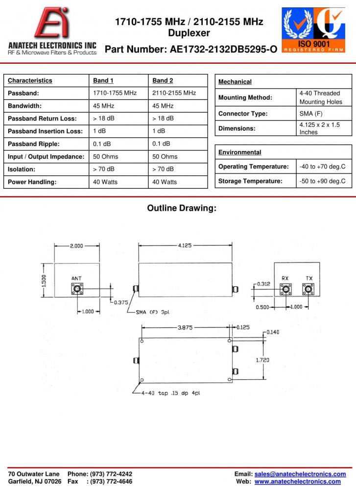 AE1732-2132DB5295-O technical document page