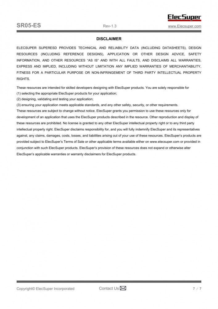 SR05-ES datasheet page 7