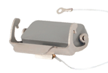 Heavy-Duty Standard (STD) Double Lever Surface Mount Housing, Die-cast Aluminum, with 4 Pegs, with Gasket, Size 24B «104x27», M25x2 Thread, Grey