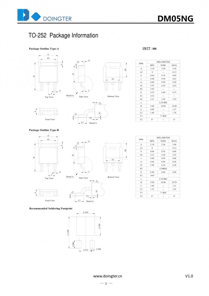 DM05NG datasheet page 5