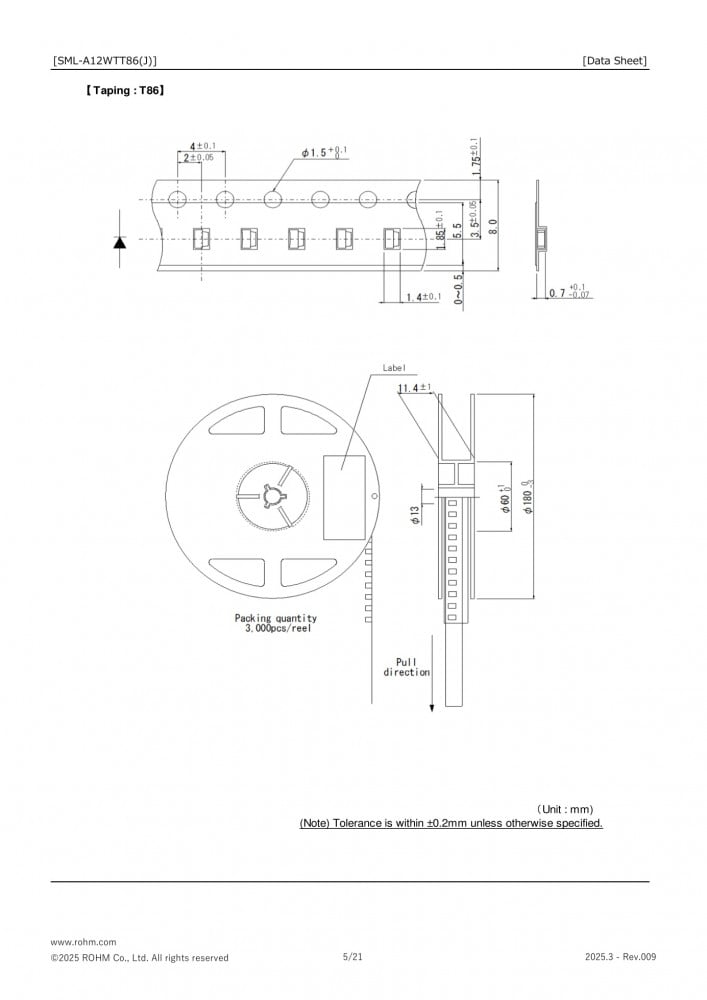 ROHM SML-A12WTT86 document page 5