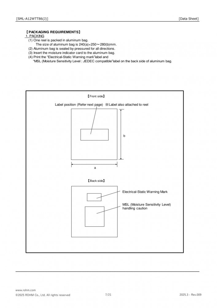 ROHM SML-A12WTT86 document page 7