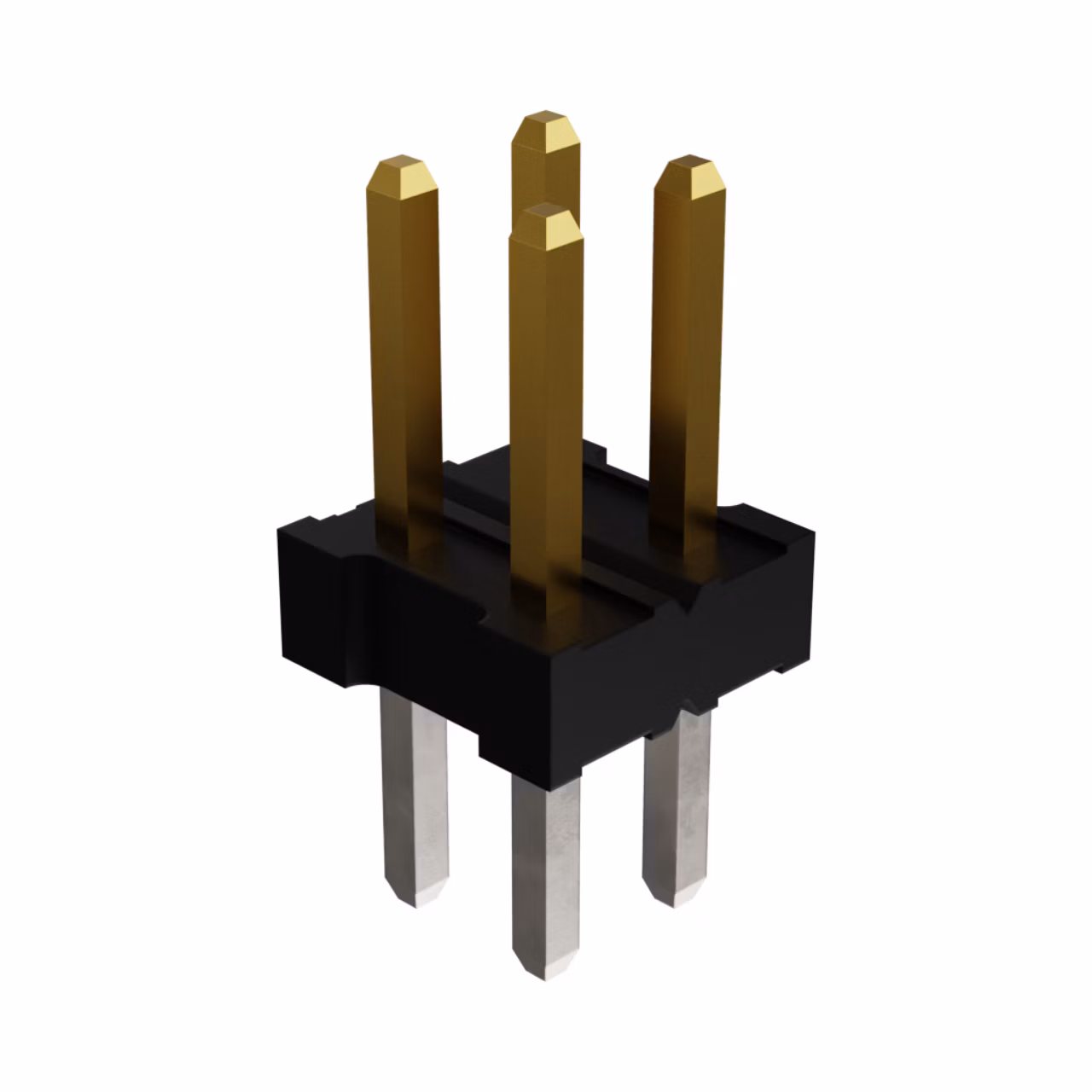 2.00mm Pitch Milli-Grid Header, Vertical, Through Hole, 4 Circuits, 0.38µm Gold (Au) Plating, Mating Pin Length 4.00mm, Tail Length 3.00mm, Tray, Lead-Free for sale
