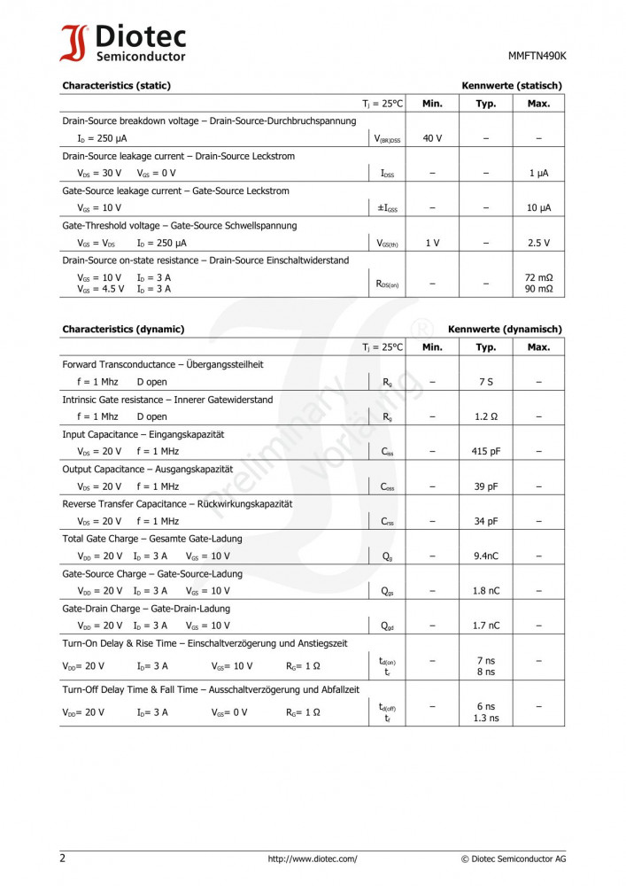 DIOTEC MMFTN490K-AQ datasheet page 2