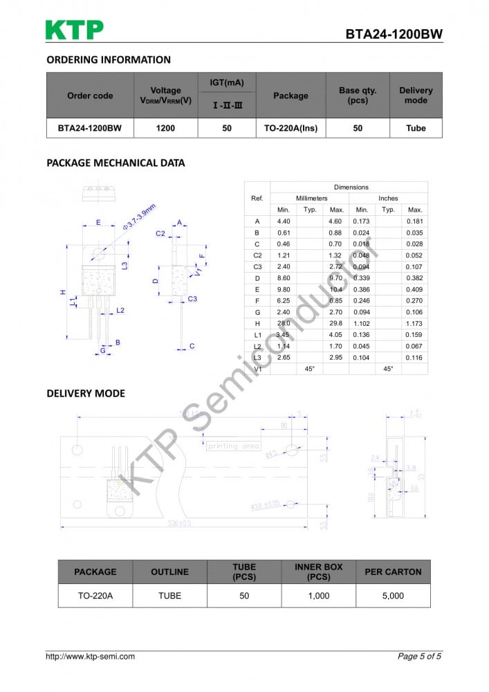 BTA24-1200BW datasheet page 5