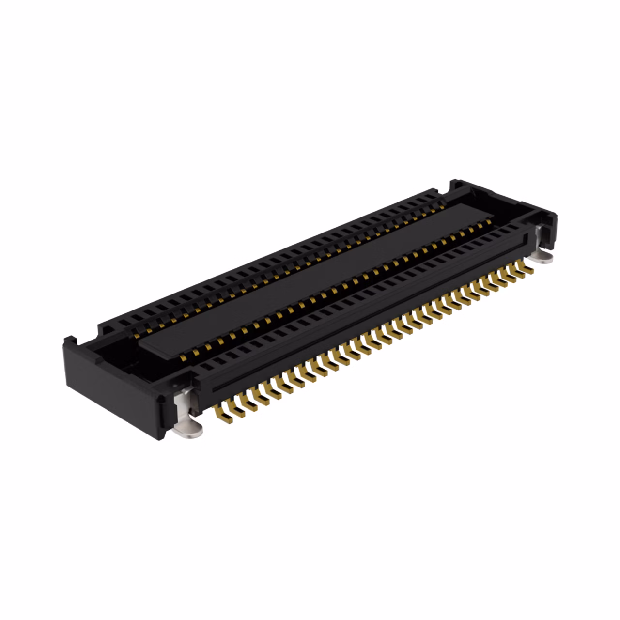0.50mm Pitch SlimStack Receptacle, Surface Mount, Dual Row, Vertical, 2.00mm Stacking Height, with Solder Tabs, 60 Circuits for sale