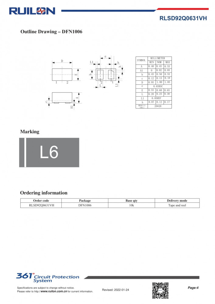 RLSD92Q0631VH datasheet page 4