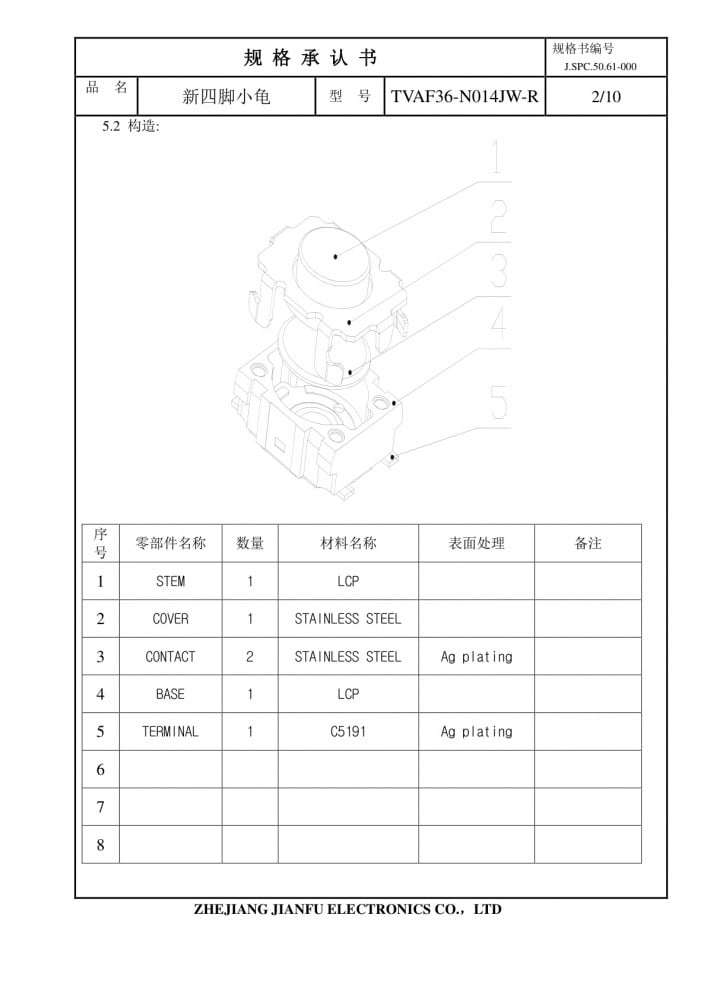 TVAF36-N014JW-R specification page 3