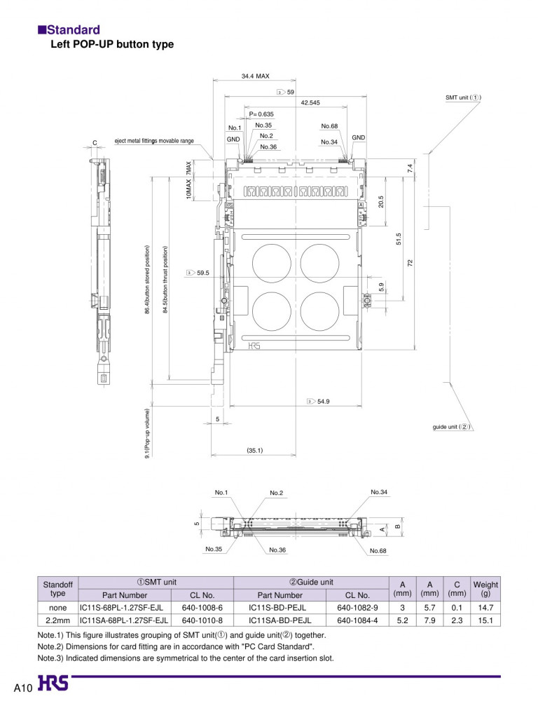 HRS IC11S datasheet page 9