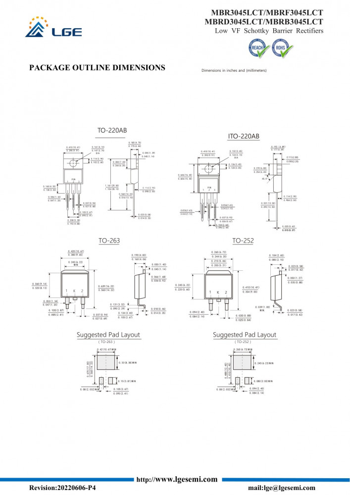 MBRF3045LCT datasheet page 4