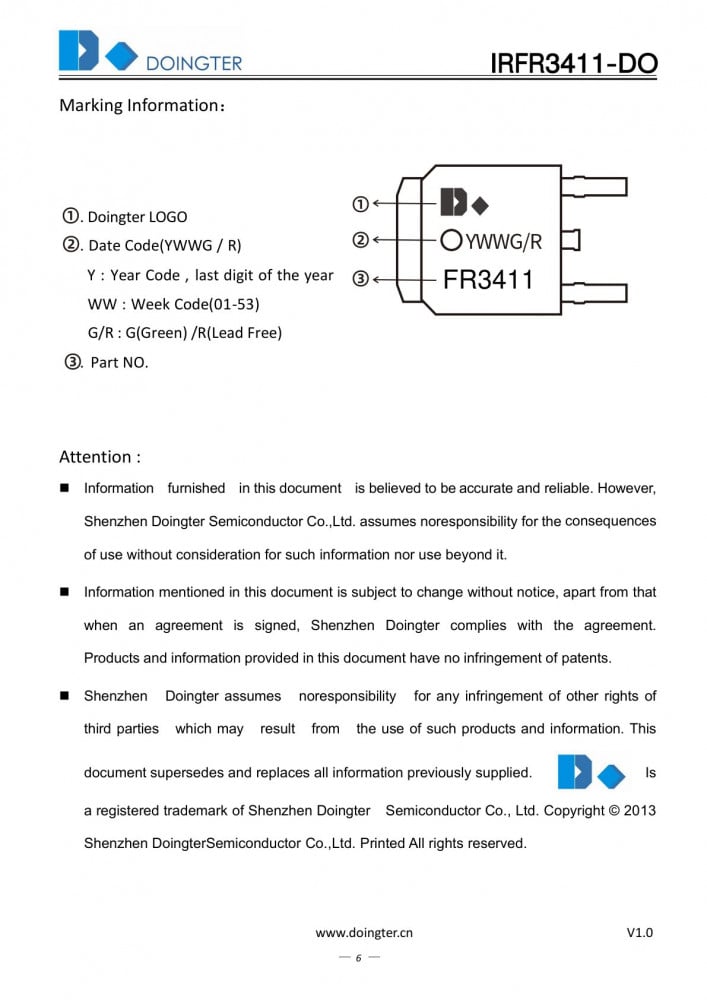 IRFR3411-DO datasheet page 6