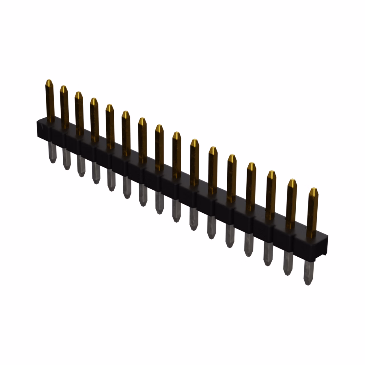 2.00mm Pitch Milli-Grid Header, Vertical, Through Hole, Breakaway, 16 Circuits, 0.50µm Gold (Au) Plating, Mating Pin Length 4.00mm, Tail Length 2.70mm, Lead-Free for sale