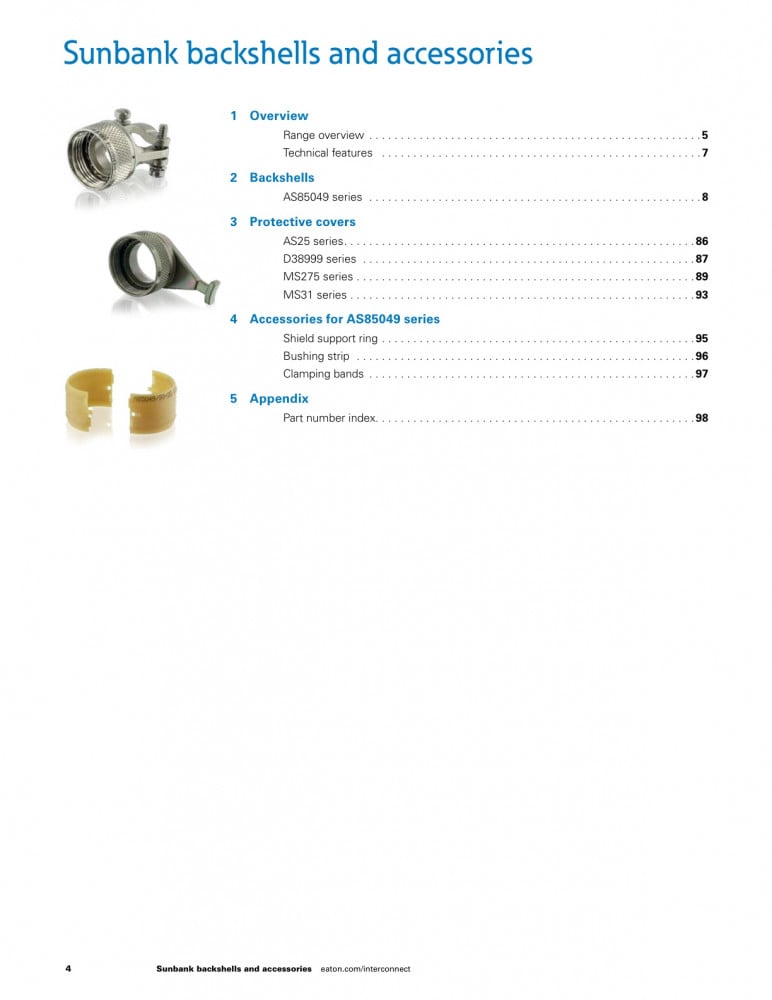 EATON Sunbank backshell catalog page 4