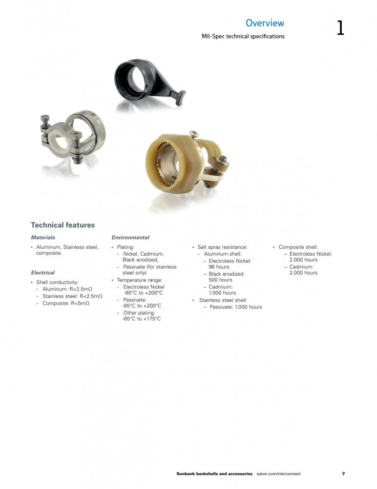 EATON Sunbank backshell catalog page 7