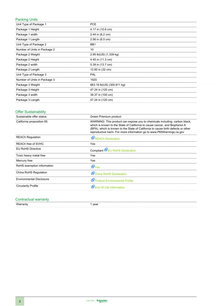 SQR31103LA technical document page 2