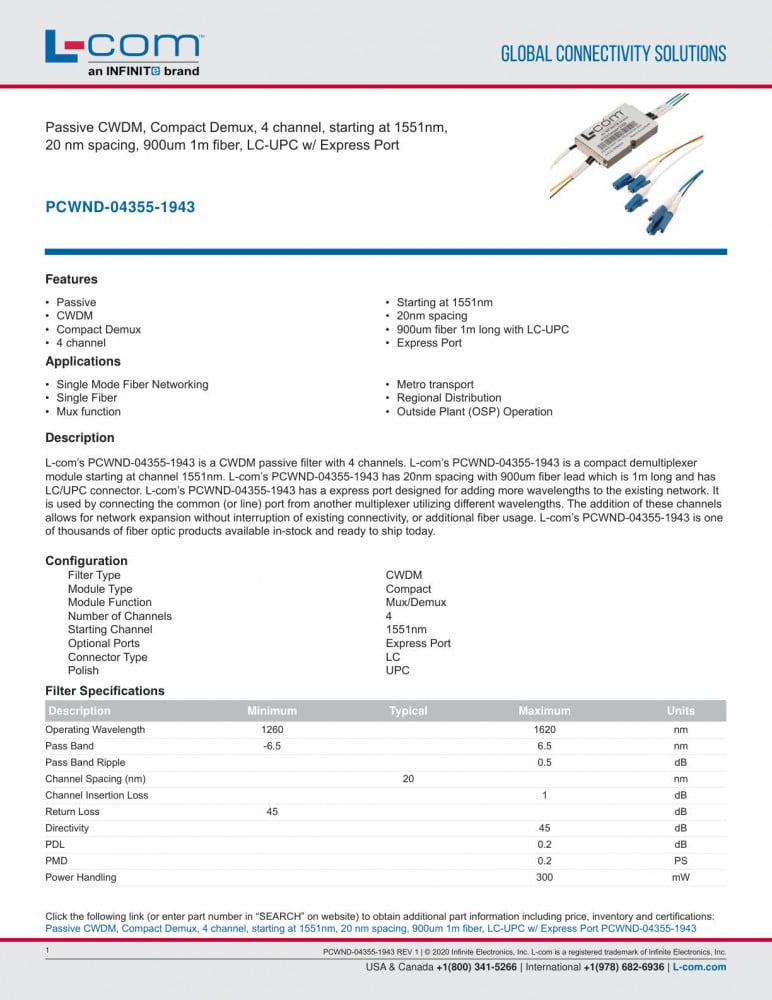 PCWND-04355-1943 datasheet page 1