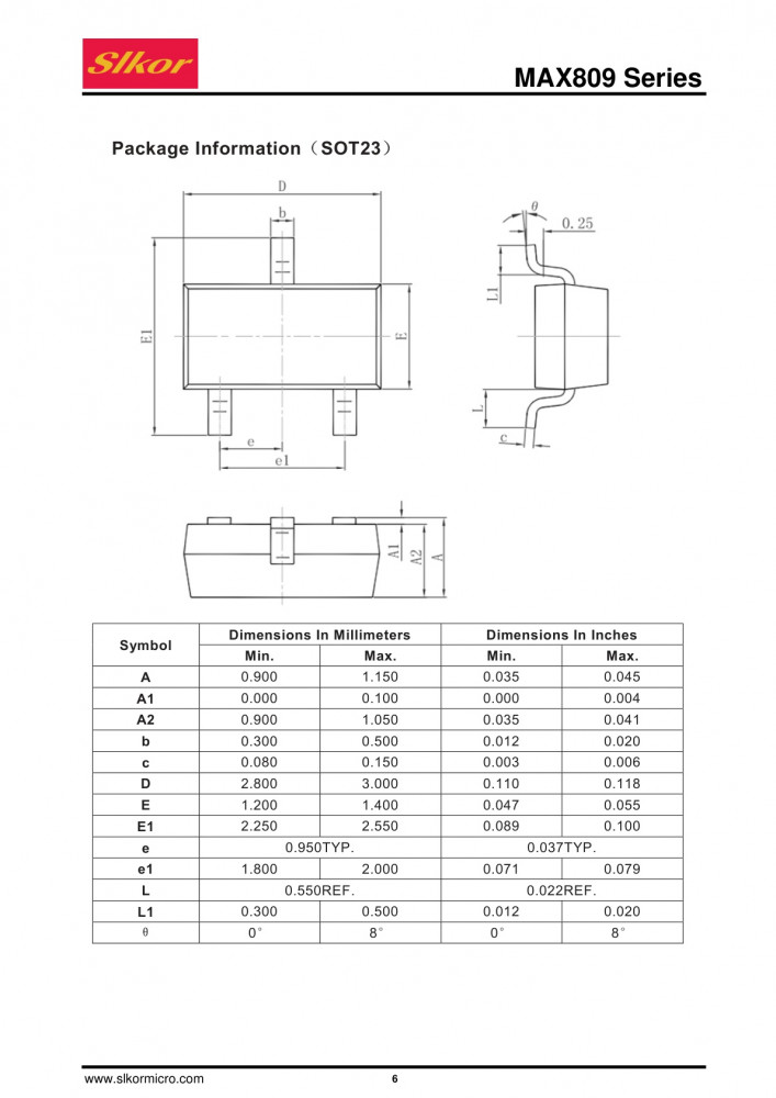 MAX809C263NR datasheet page 6