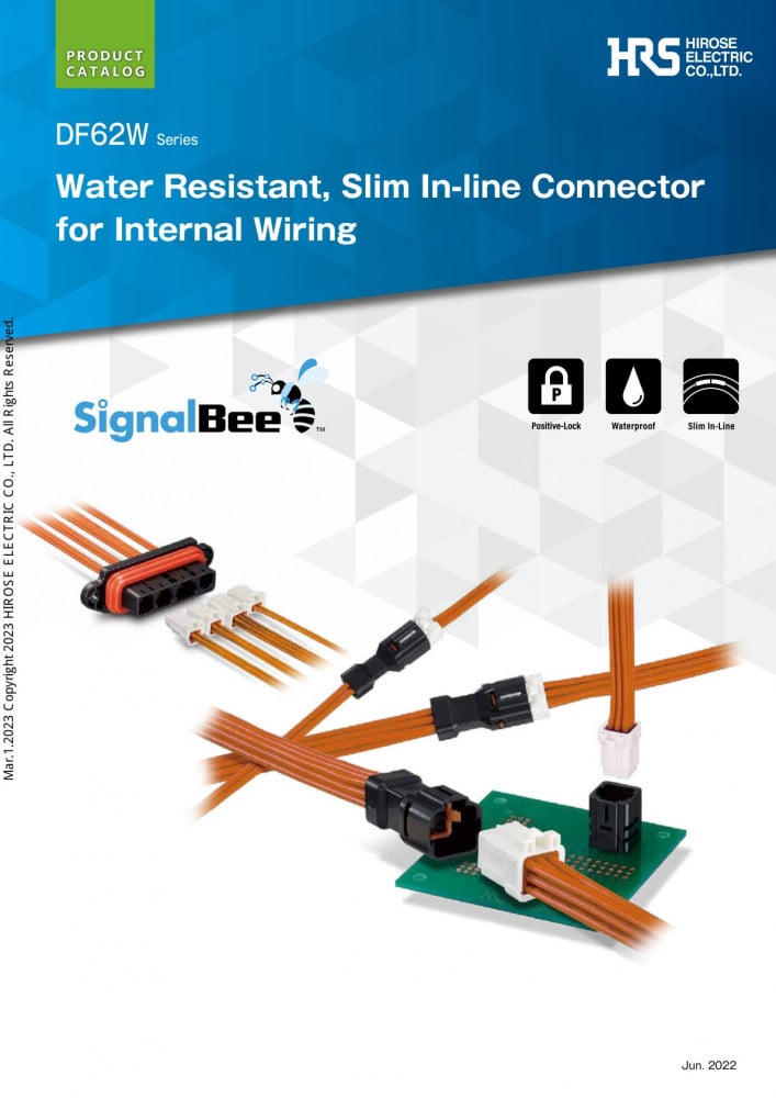 HRS DF62W datasheet page 1