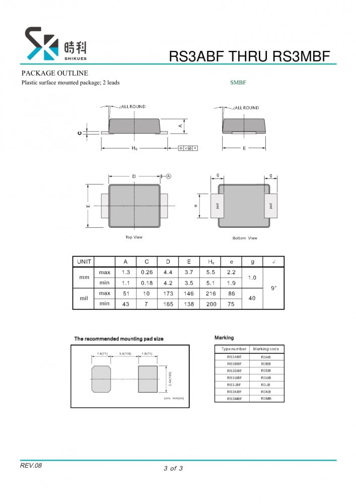 RS3ABF datasheet page 3