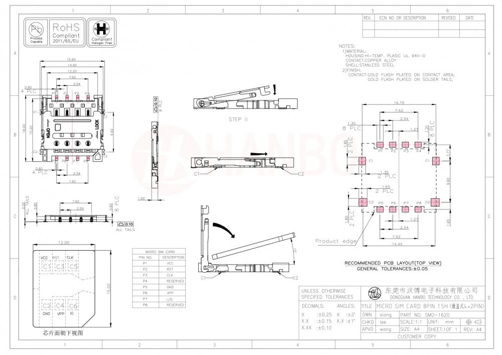 SMO-1620 technical document page 1