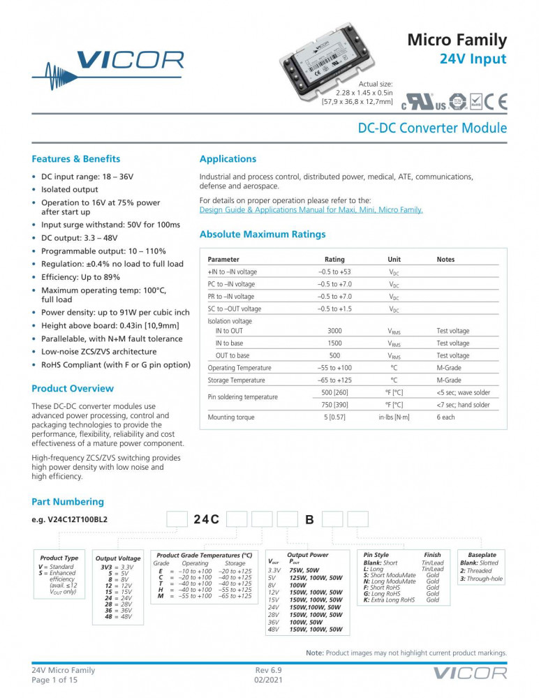 VICOR document page 1