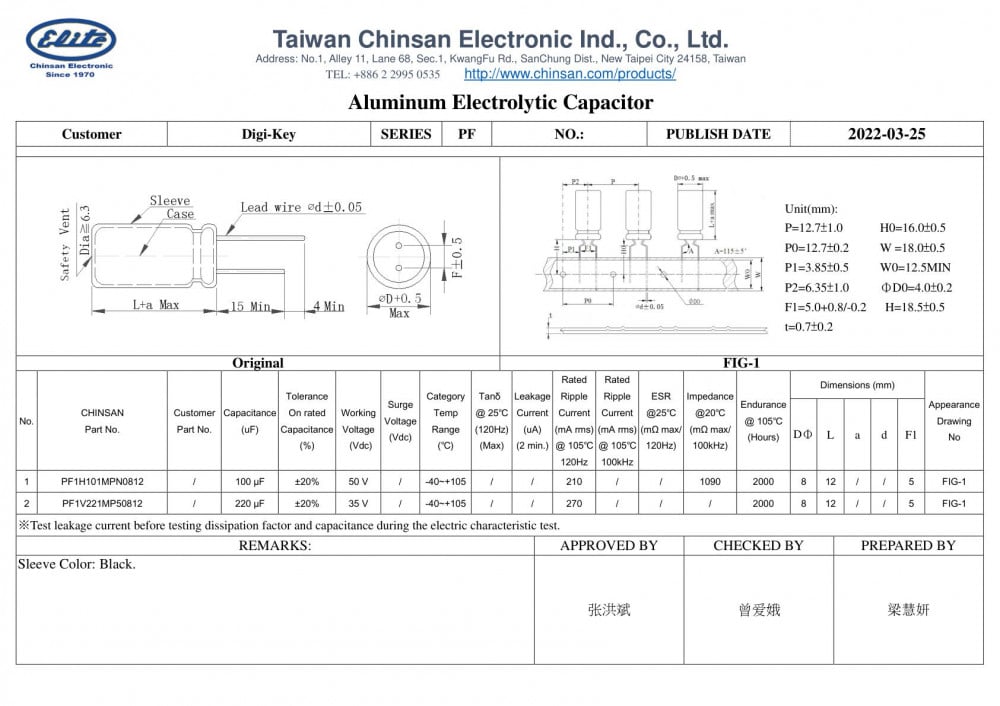 PF series datasheet page 7