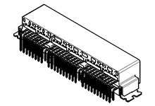 2.00mm Pitch, iGrid PCB Header, Dual Row, Right-Angle, Through Hole, Matte Tin (Sn) Plating, Positive Lock, 24 Circuits, Tray, 3.20mm PC Tail Length, Blue