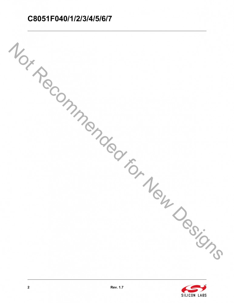 C8051F040-TB-K datasheet page 2