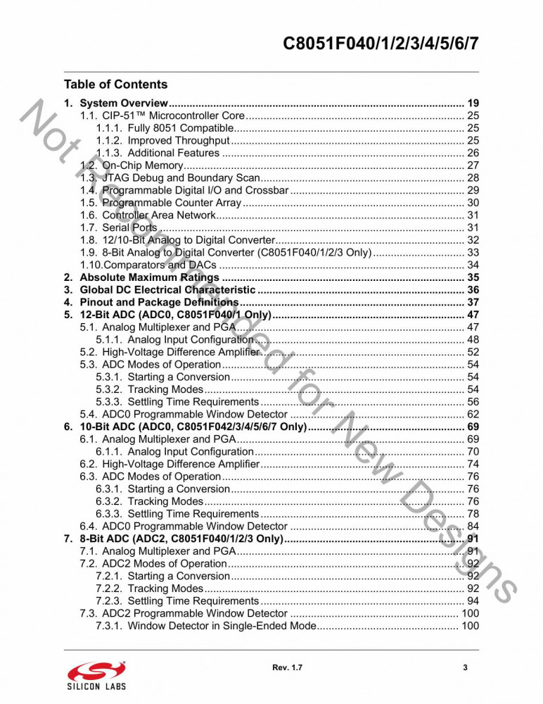 C8051F040-TB-K datasheet page 3