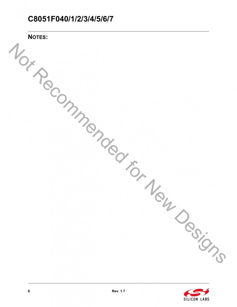 C8051F040-TB-K datasheet page 8