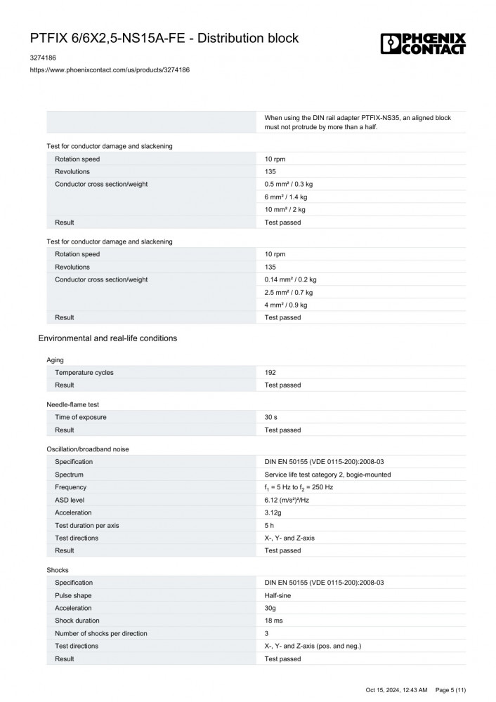 Phoenix Contact 3274186 technical document page 5
