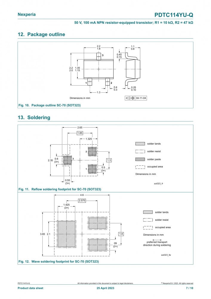 PDTC114YU-Q datasheet page 7