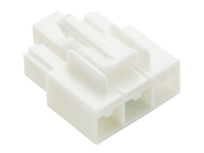 VersaBlade Hybrid Plug Housing, 4 Circuits, Positive Lock, Yellow, Glow-Wire Capable