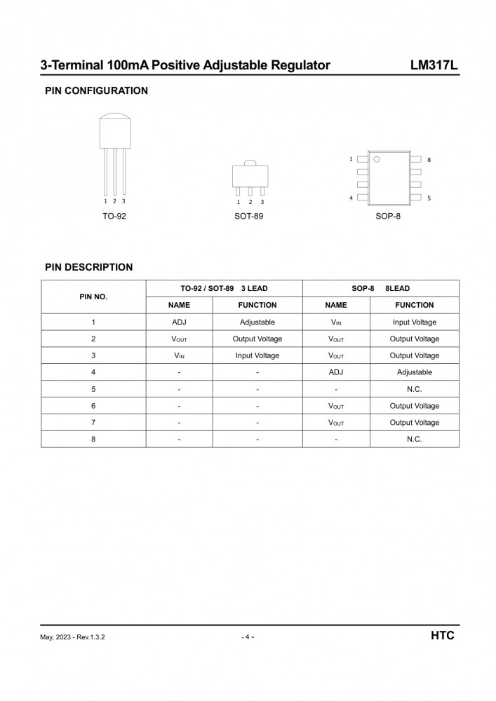 LM317LTA datasheet page 4