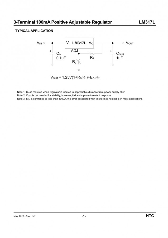 LM317LTA datasheet page 5