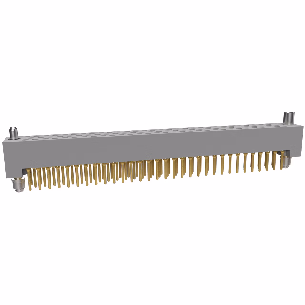 AirBorn W Series Rectangular Board Mount Plug with Pin Contacts, Right Angle, Through Hole, 3 Rows, 0.100