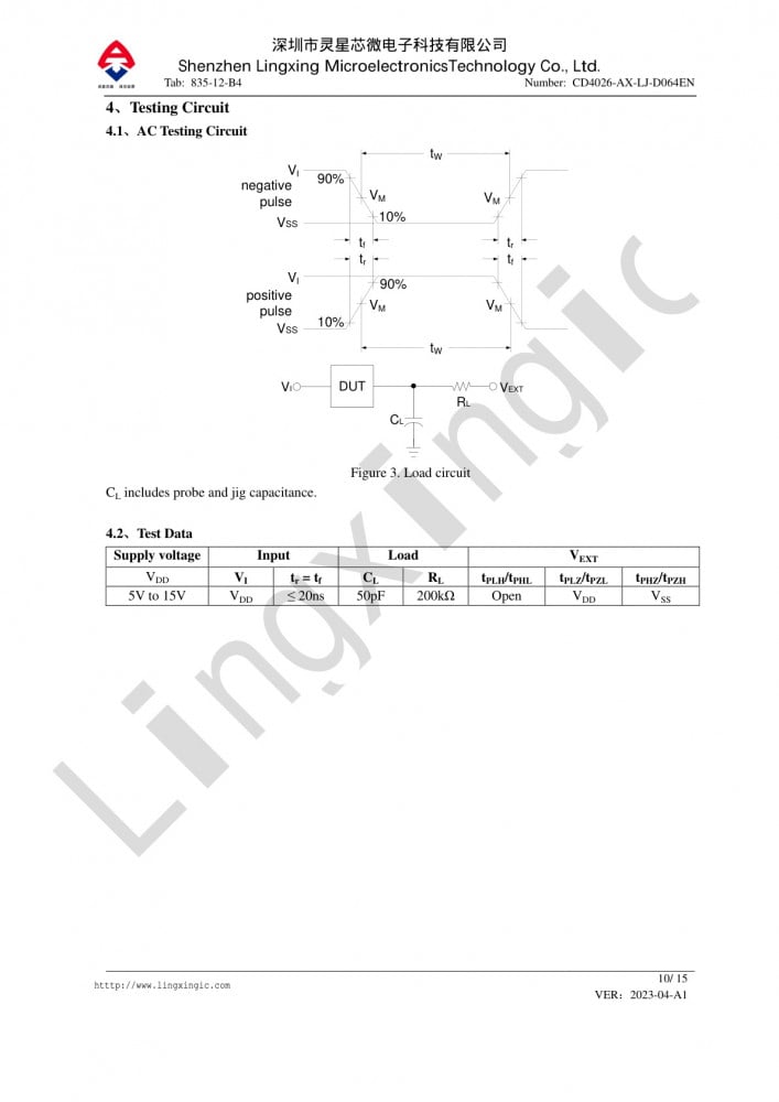 CD4026BM(LX) datasheet page 10