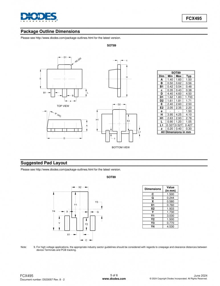 FCX495TA datasheet page 5